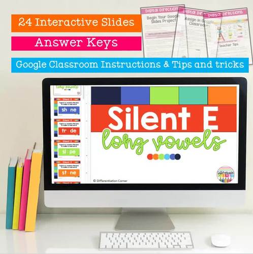 Silent E, CVCe, Long Vowels with Google Classroom & TPT Easel | TPT