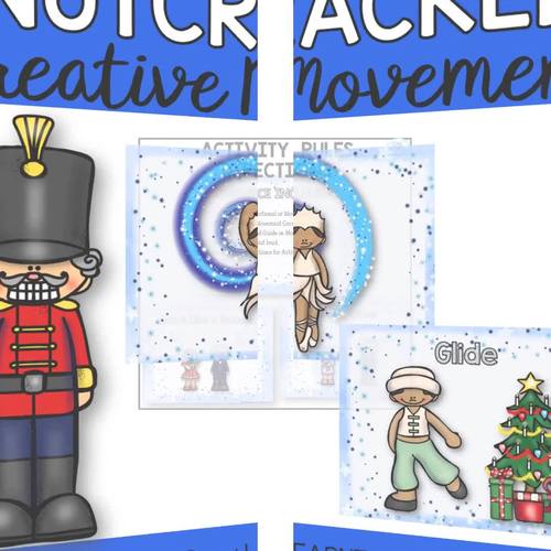 Nutcracker Creative Movement Scarf & Ribbon Activities or Brain Breaks