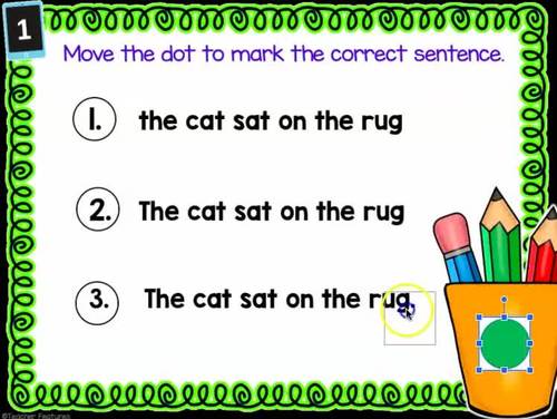 Sentence Writing & Proofreading Practice for 1st Grade Google Slides ...