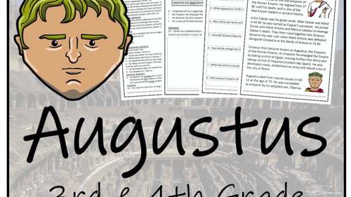 Augustus Close Reading Comprehension Activity | 3rd Grade & 4th Grade
