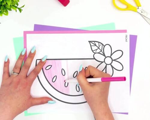 Summer Writing Craft | Watermelon Writing Craft Activity | May Writing ...