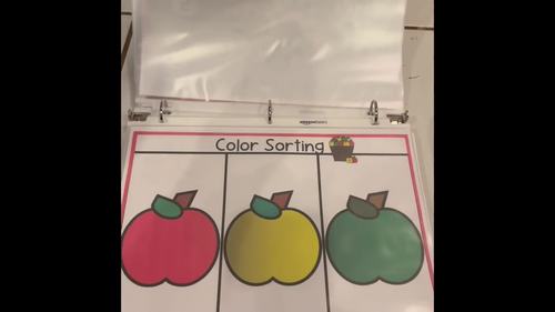 September Apple and Farm Theme Preschool and PreK Binder Activities