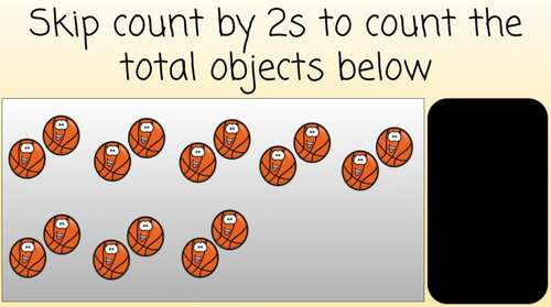 Skip Counting by 2s Sports Themed Google Classroom™ Digital Flash Cards
