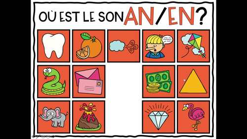 French Digital SOUND Games - Où est le son «AN/EN»? by Fun in French ...