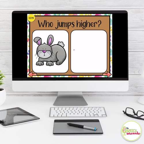 NO PRINT Digital Desk Pet Store Relational Vocabulary and Inferences