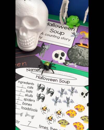 Halloween Witches Brew Recipe Counting Shape Book Math Craft Preschool ...