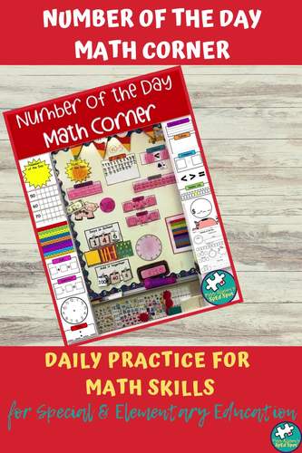 Interactive Number of the Day Math Bulletin Board for Special Ed ...