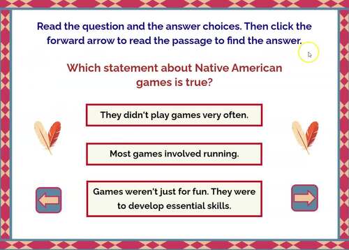 Great Plains Native American Scavenger Hunt BOOM Cards by CarolJ Creations