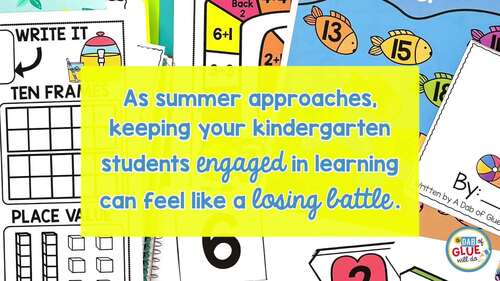 Summer Centers Kindergarten: June Math & Literacy Activities, Games ...