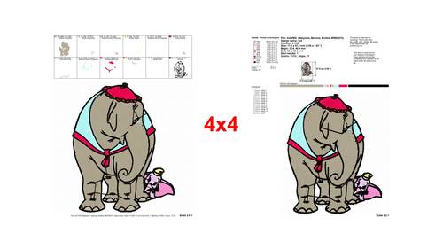 Dumbo Mrs Jumbo And Baby Dumbo Motherly Love And Circus Elephant Family ...
