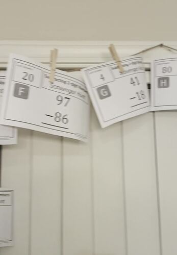 2nd Grade Subtraction Scavenger Hunt 2-Digit Subtraction w Borrowing ...