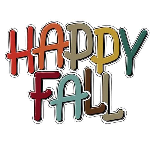 8 Colorful Doodle Alphabet fall, Autumn bulletin board letters font for ...