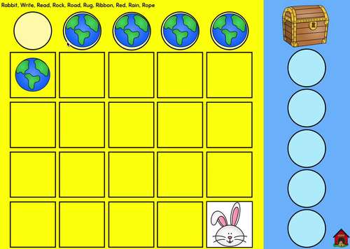 Digital Earth Day Articulation Cariboo Game for Speech Therapy Students