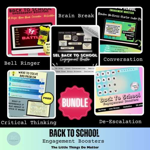 Brain Breaks & Engagement Bundle | 100+ Quick Activities for Focus, SEL ...
