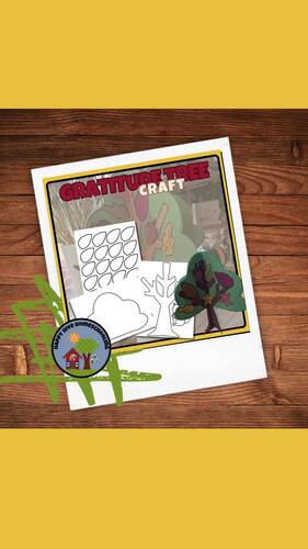 3D Gratitude Thankful ThanksgivingTree Craft by Happy Hive Homeschooling