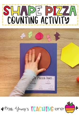 Shape Pizza Counting Activity 2D Shapes * Math Resources by Play ...