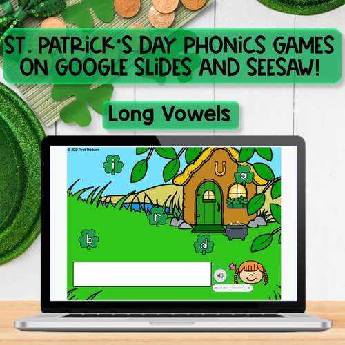 Long A Vowel Teams Digital St Patricks Day Phonics Games Google Slides ...