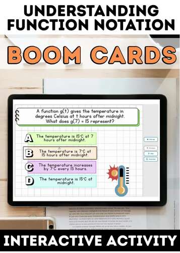 Understanding Function Notation | Boom Cards by Math and Glitter
