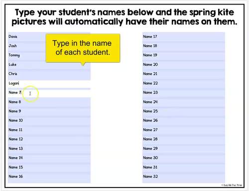Kite Themed Door Display | Bulletin Board Décor Set | EDITABLE | Spring