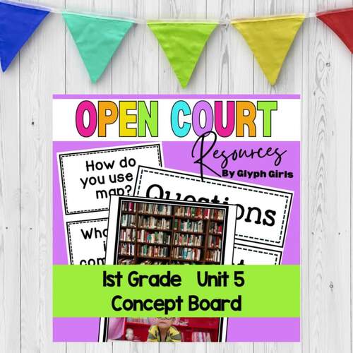 Open Court Reading 1st Grade Unit 5 Concept Board Resources by Glyph Girls