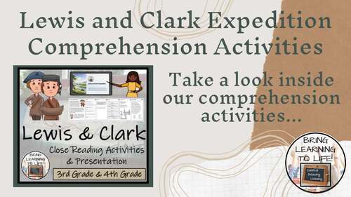 Lewis and Clark Expedition Close Reading Comprehension | 3rd & 4th Grade