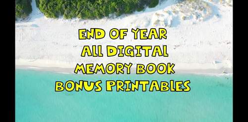Digital End of Year Memory Book - NO PREP - Distance Learning | TPT