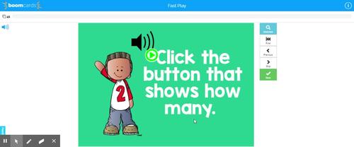 Counting and Cardinality | Recognize and Identify Numbers 1-20 WITH AUDIO!