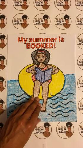 Summer Library Coloring Sheets by Black Girl in the Library | TPT