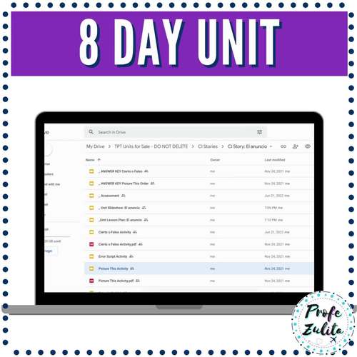 Spanish 8 Day Unit | Readings with conocer + salir present tense | El ...