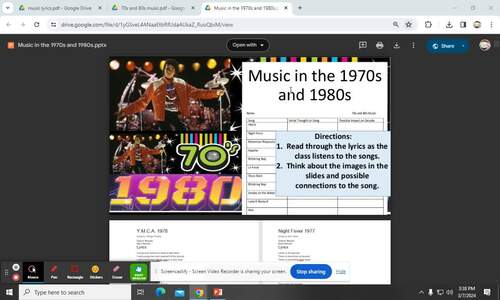 1950s -1980s Music from the Decade in the U.S.A Bundle by US History In ...