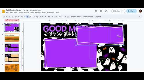 Fall Halloween and Thanksgiving Morning Slides by Mrs Anderson in 3rd