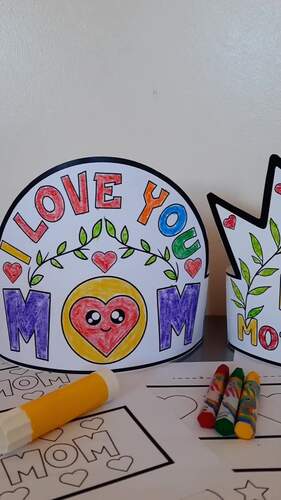 Mother's Day Crown Craft | Mothers Day Craft Preschool and First Grade