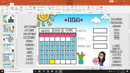 SPANISH Interactive Morning Meeting - Bitmoji by Bilingual Teacher Hive