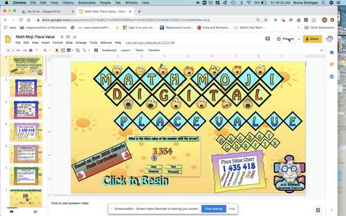 Math Moji Digital - Place Value Google Slides Game | TPT
