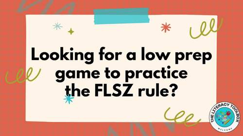 FLSZ Rule Roll and Read by The Literacy Toolbox | TPT