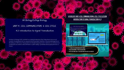 AP Biology UNIT 4 Introduction to Signal Transduction 4.2 Lesson Guide