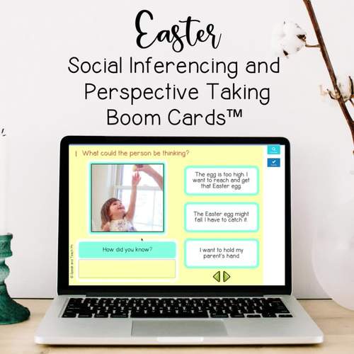 Easter Social Inferencing and Perspective Taking No Prep Speech Boom Cards™