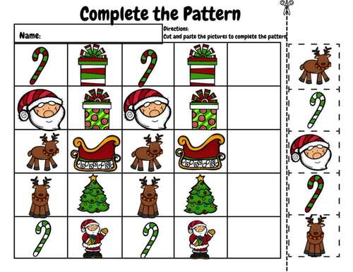 Christmas December Math Worksheets Activities No Prep Kindergarten Pre-K