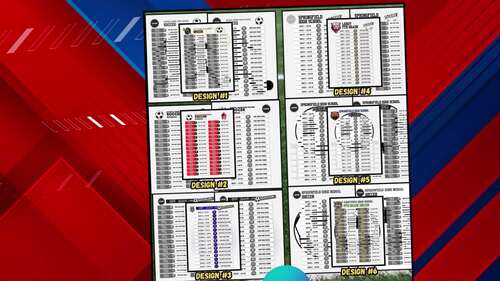 Editable Soccer Schedule CANVA Template | 6 Designs, 2 Variations per ...