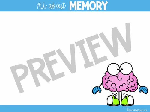 Memory Games: Boost brain power. PDF & Digital Slides. Grades 2-5