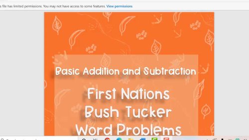 Basic Addition and Subtraction Word Problem Cards- Bush Tucker Theme