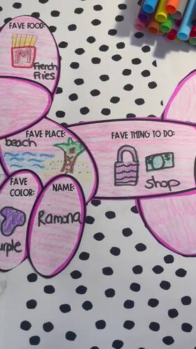 All About Me Back to School Craft Balloon Dog by The Teaching Diva Corner