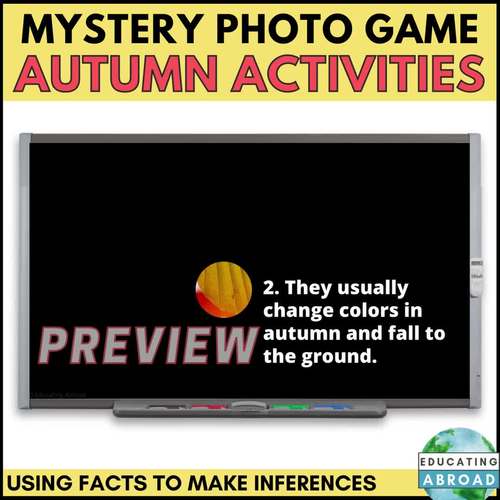 Fall Guessing Game for Kids: Learn Autumn Vocabulary and Improve ...