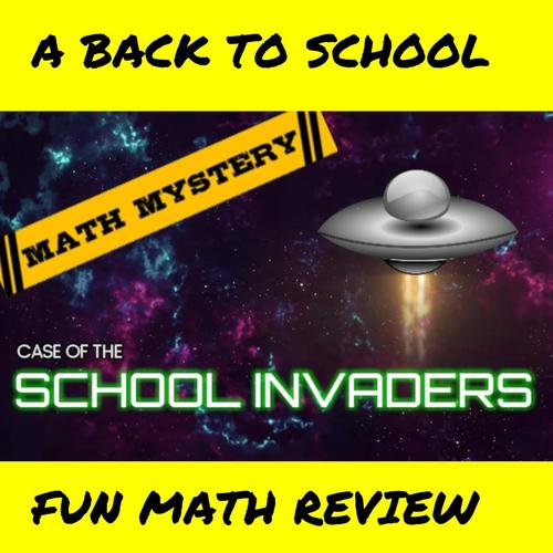 Beginning of the Year : Back to School Math Review Math Mystery Video Hook