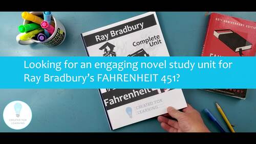 FAHRENHEIT 451 Unit Plan Lesson BUNDLE (Bradbury) Novel Study ...