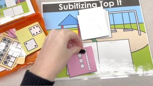 Top It Math Games for Comparing Numbers + Subitizing Numbers to 30