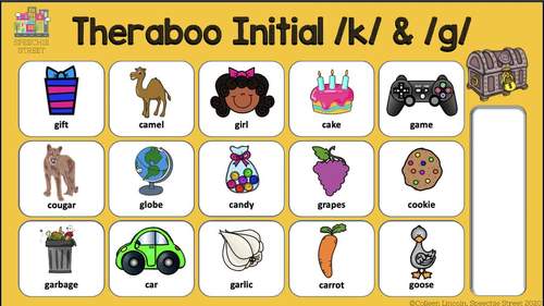 Theraboo G & K Sounds: No Print Interactive Cariboo Game for Speech ...