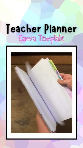 Editable DIY Teacher Planner| Canva Template | Printable by K1derful ...