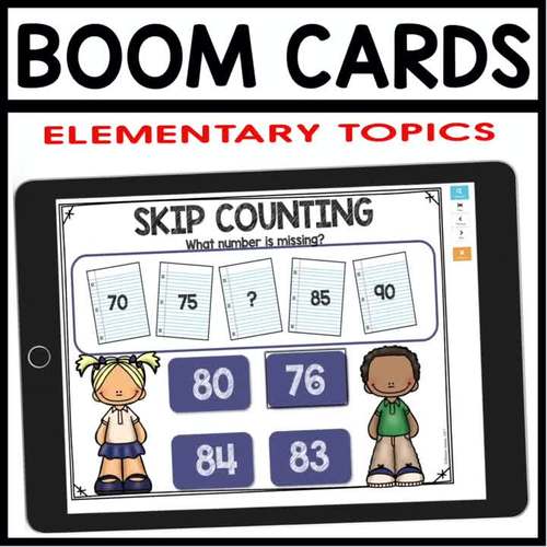 Skip Counting using Boom Cards | 1st Grade Math Digital Task Cards Game