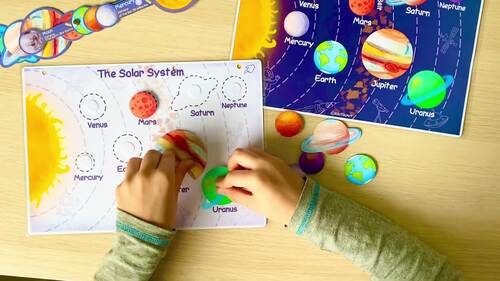 Spanish Solar System Model Space Learning Worksheets Outer Space Set ...